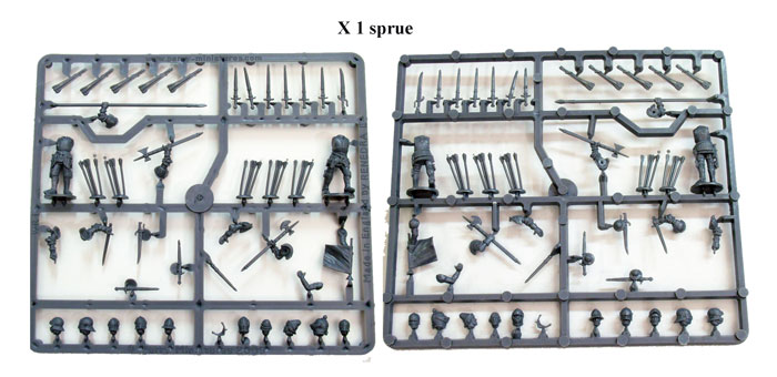 B21 Wars of the Roses command sprue 1455-1487 - single sprue - Perry ...